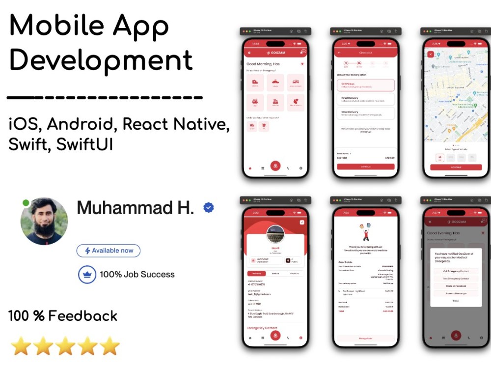 Mobile App Development Swift Swiftui React Native Java Kotlin Upwork