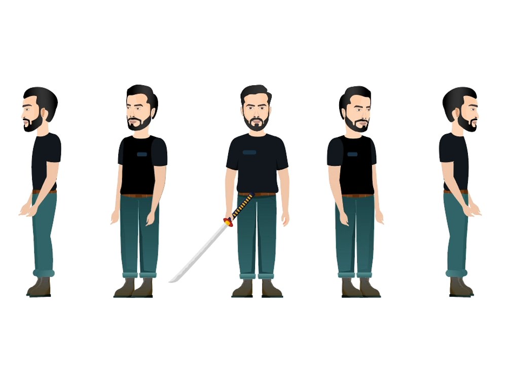 An adobe character animator puppet rig. | Upwork
