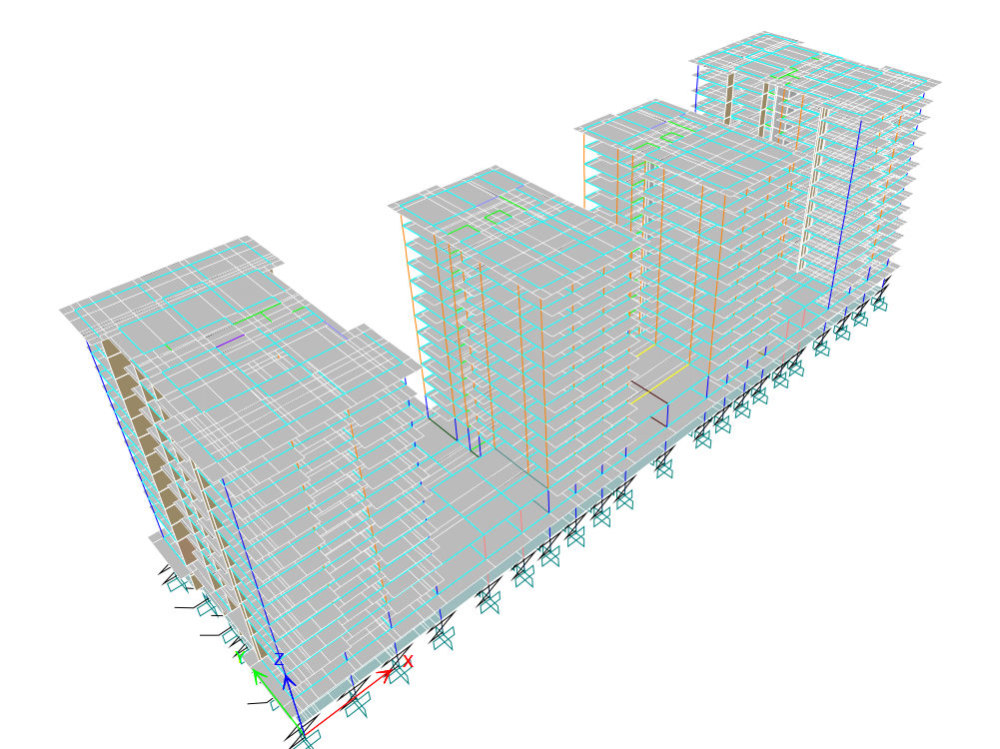 3d Finite Element Model For Structural Analysis From Csi Etabs Upwork 8940