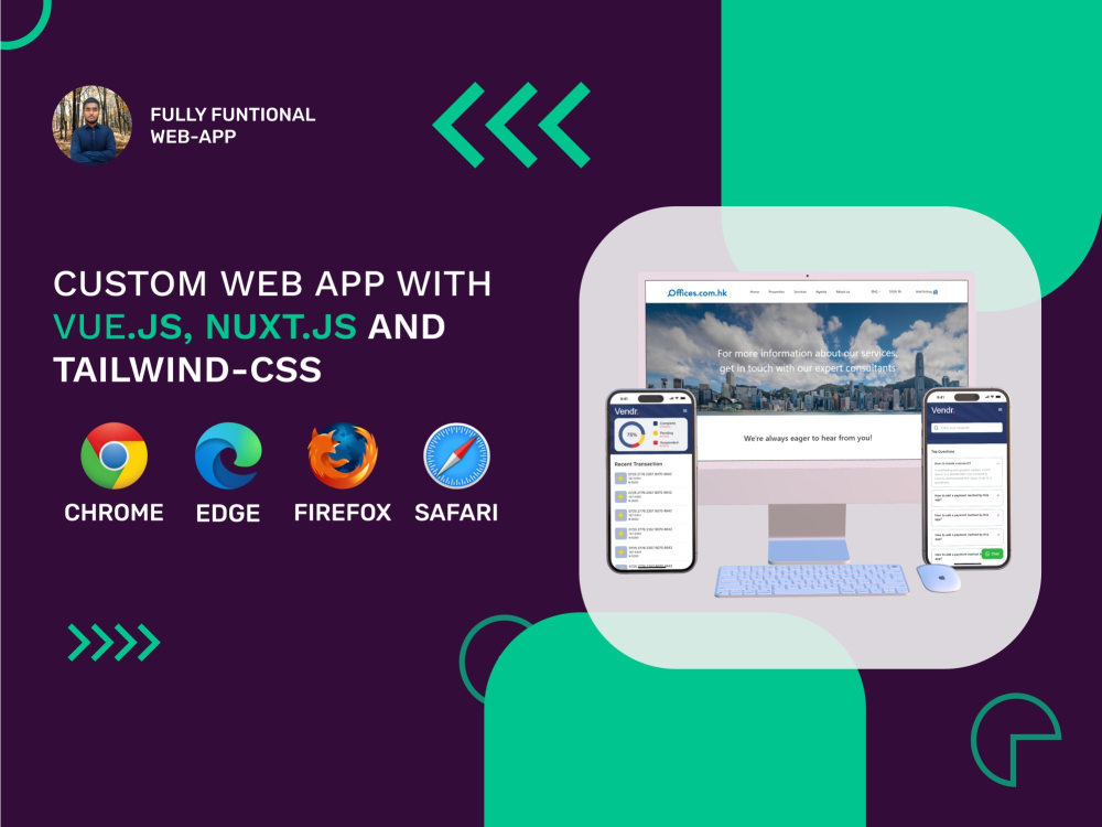 Vue js and nuxt js web applications | Upwork