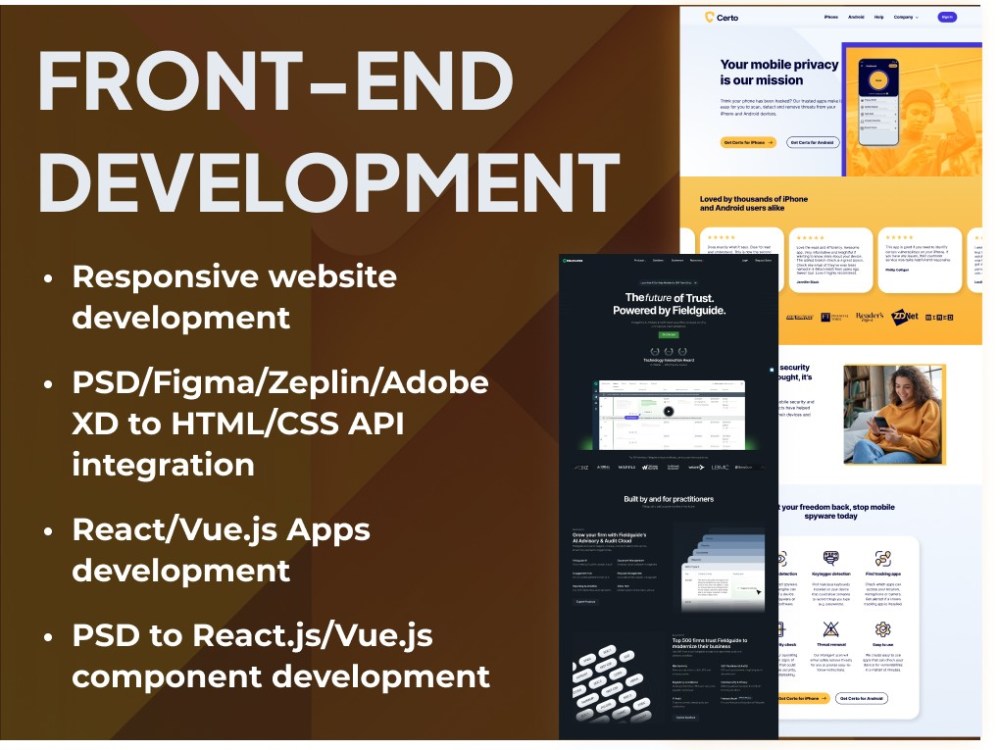 Frontend Developer Reactjs Vuejs Nextjs Responsive Htmlcss Bootstrap Upwork