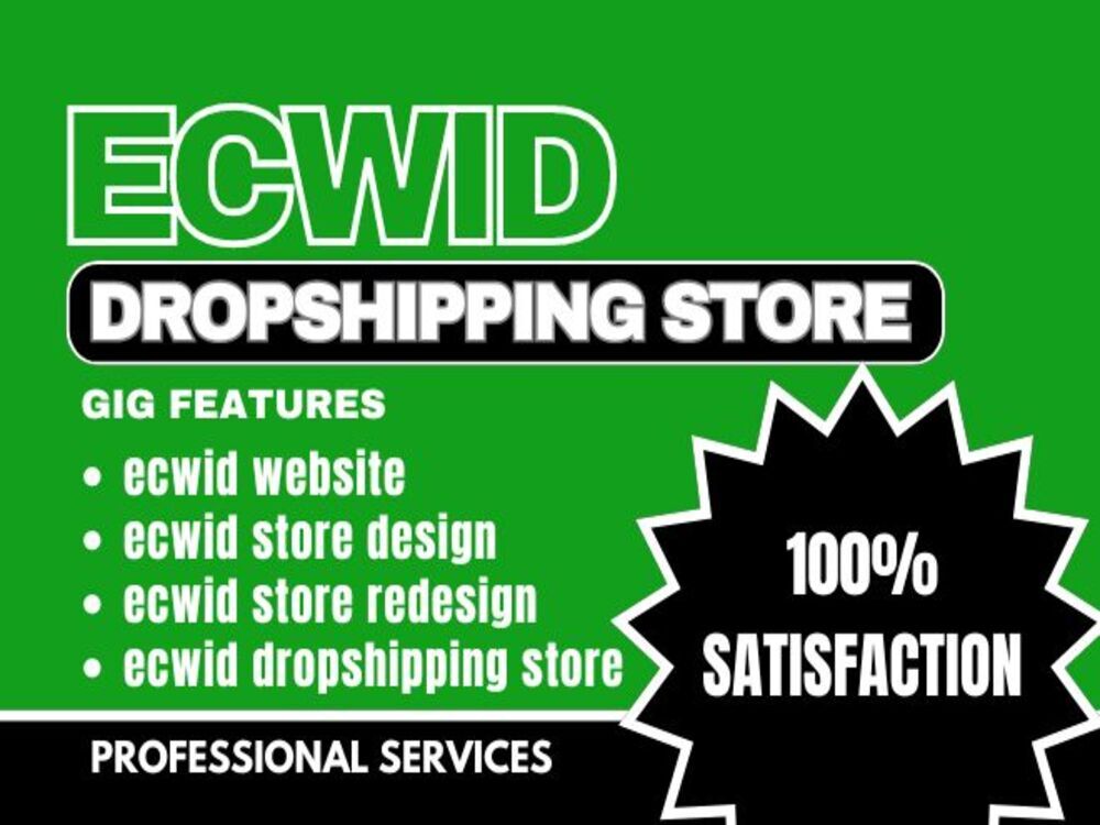 Full ecwid store setup ecwid store design ecwid store redesign product ...