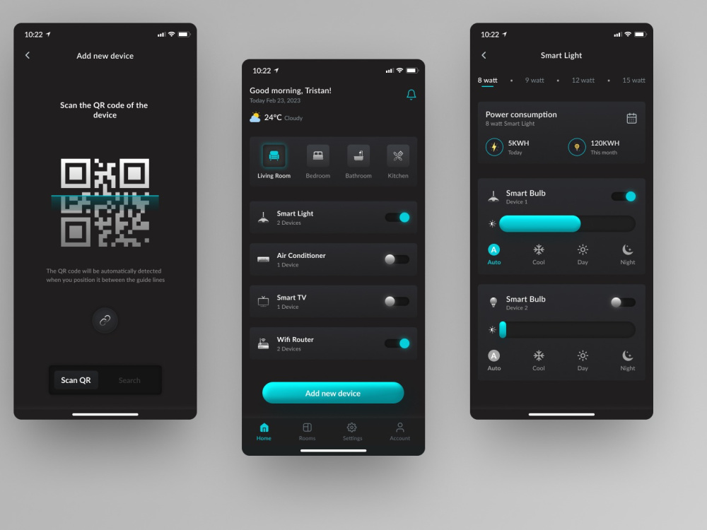 8 screens with 3 iterations - App/Web Design | Upwork