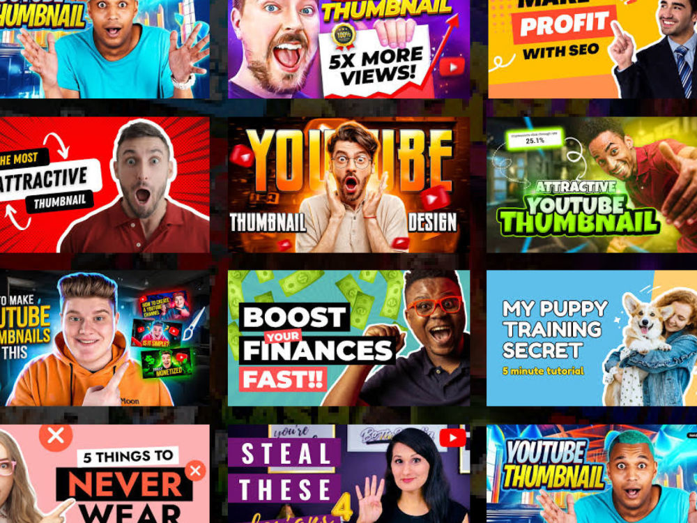 Youtube Thumbnail Designer | Youtube Thumbnail | Thumbnails | Upwork