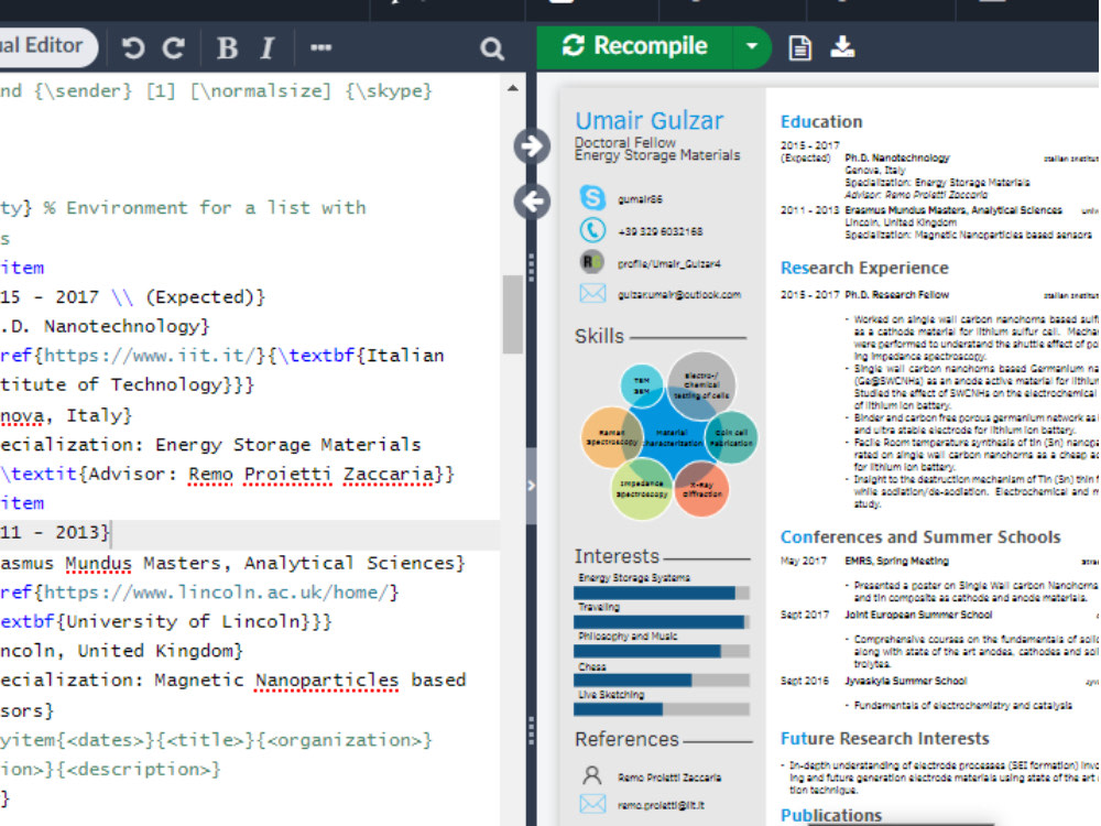 An exceptional conversion of your documents into LaTeX with overleaf ...
