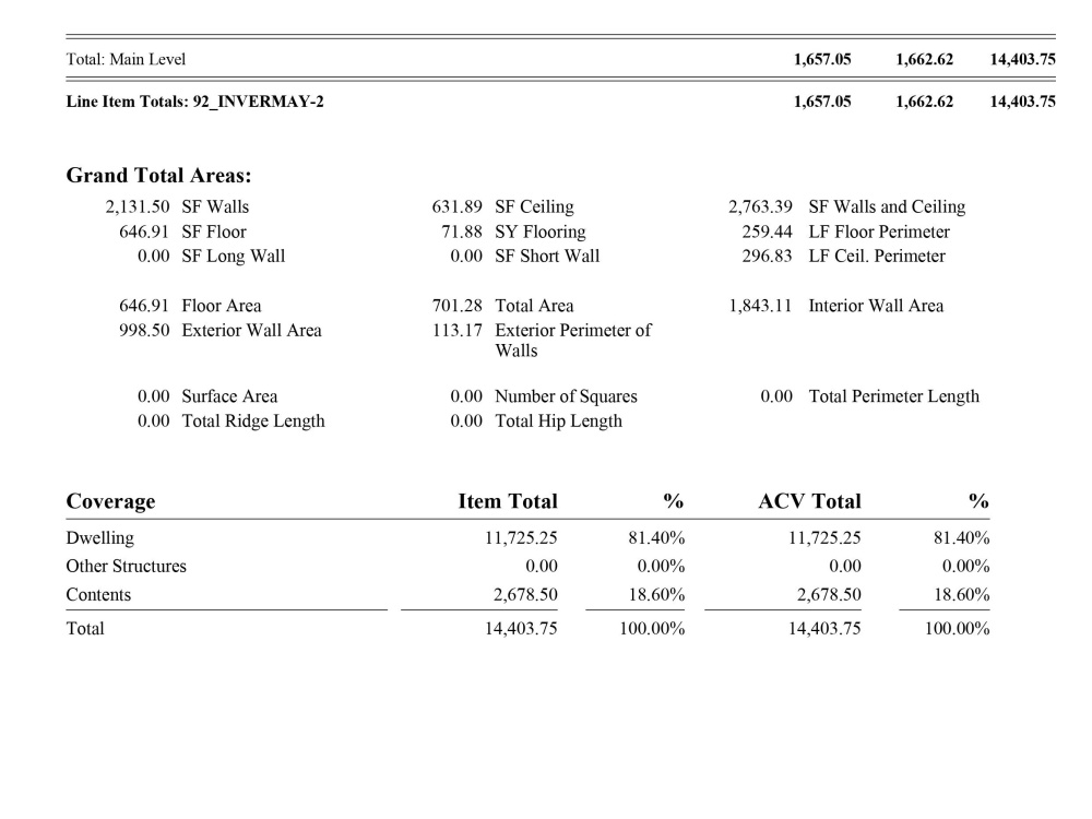 Estimation using Xactimate for insurance claim | Upwork