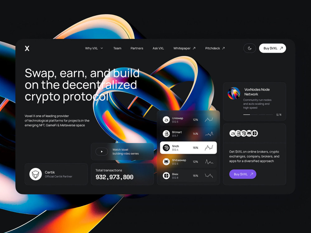 Landing Page Design for Crypto, Web3, and NFT Projects | Upwork