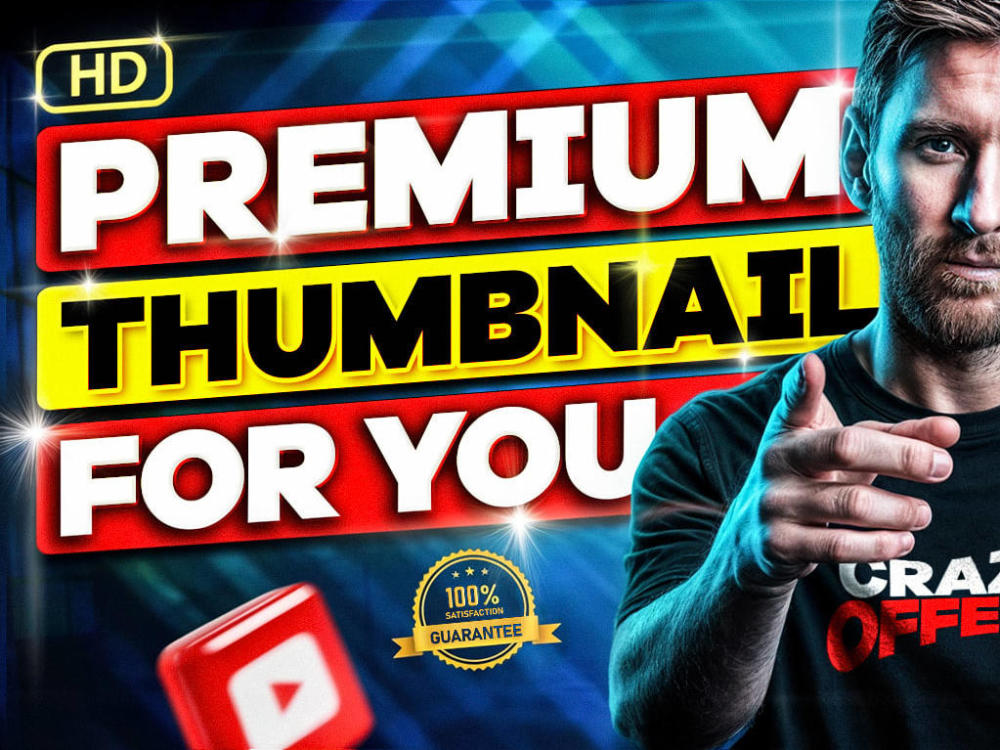 I will design view boosting youtube thumbnail in 24hrs |Youtube ...