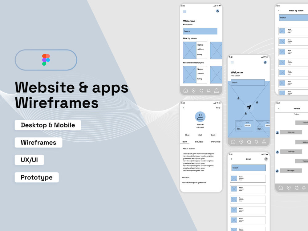 Wireframes and Lo-Fi prototype UIUX Design In Figma | Upwork