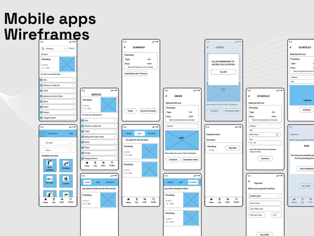 Wireframes and Lo-Fi prototype UIUX Design In Figma | Upwork