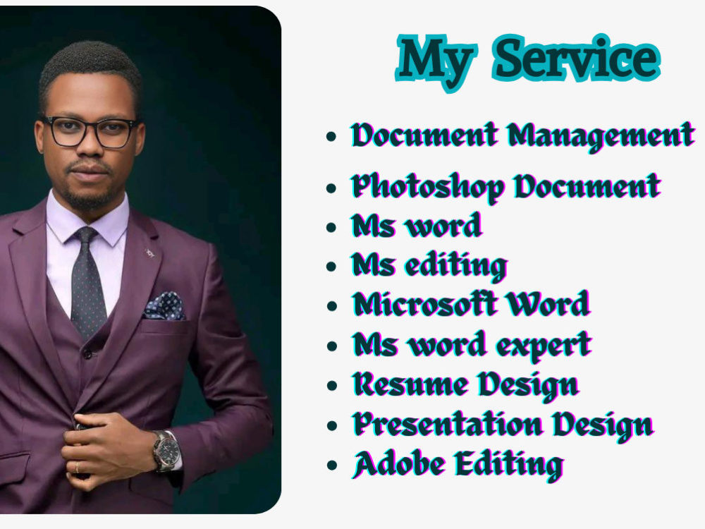 Photoshop Document Management, Microsoft Word Document Formatting, Ms ...