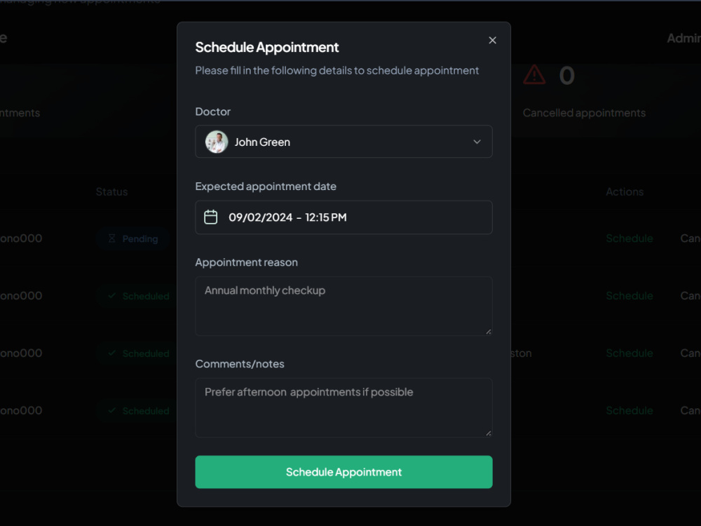 A full doctors appointment booking system | Upwork