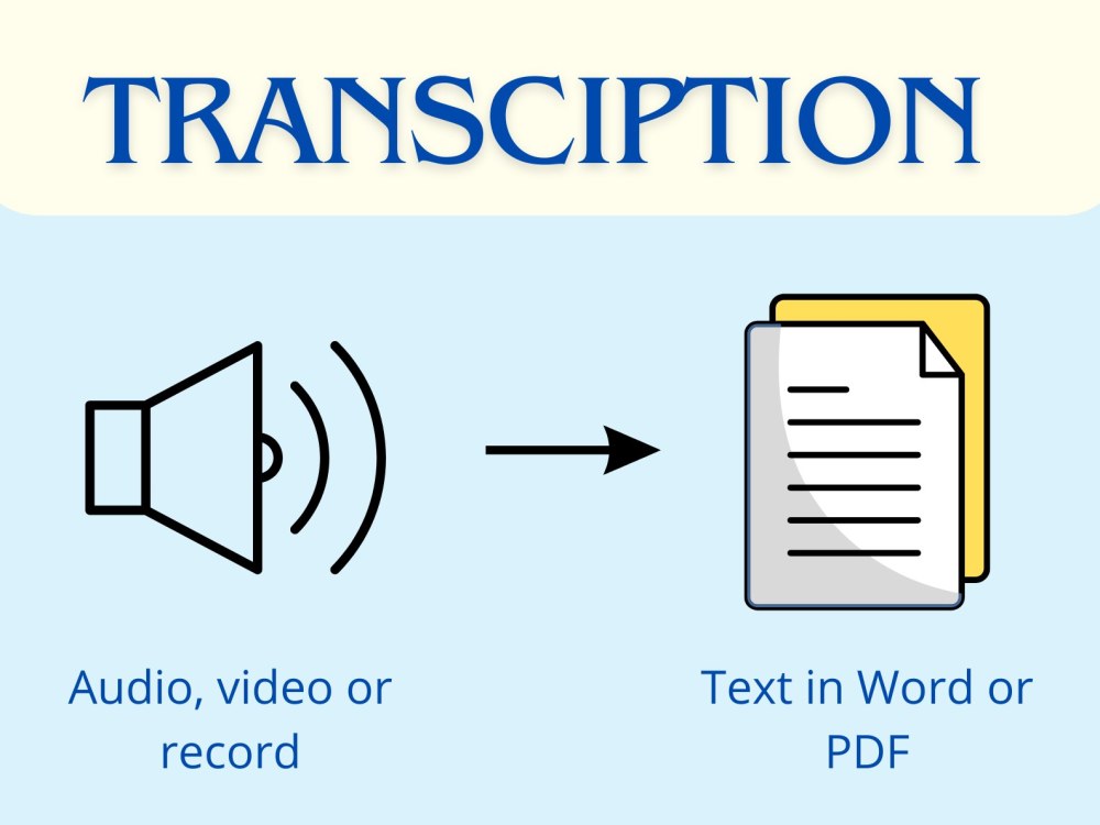 Transcription of videos and audios | Upwork