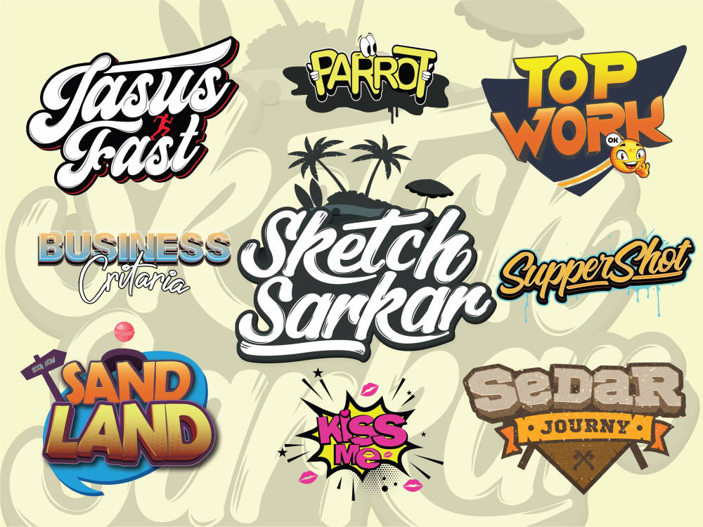 A typography band dj or custom logo for your business | Upwork