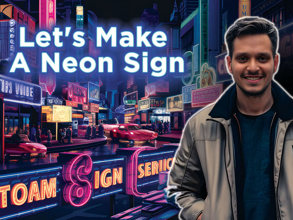 A laser cutting, cnc neon sign dxf digital file | Upwork