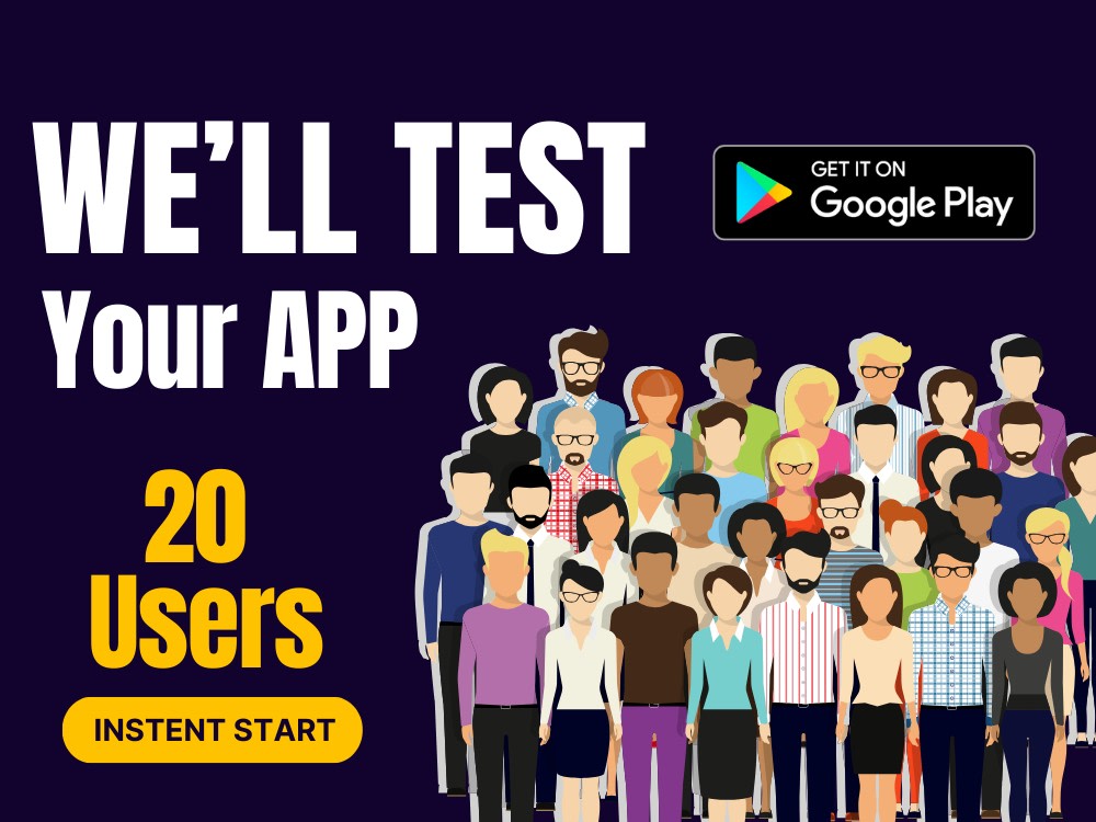 20 tester authentic human testers for your Play console closed testing ...