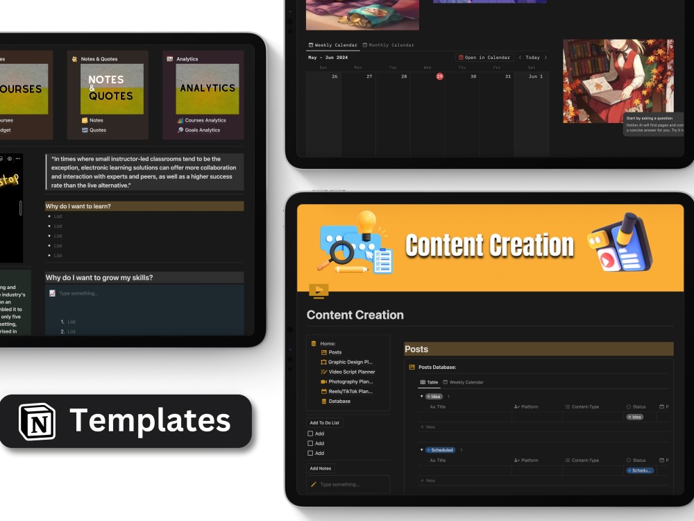 A custom Notion Templates | Upwork