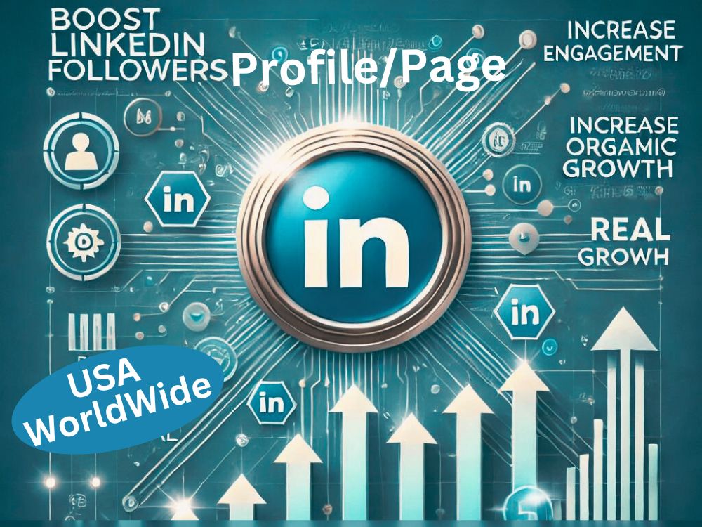 Real LinkedIn Company Page/Profile Followers | HQ USA/ WorldWide Followers | Upwork