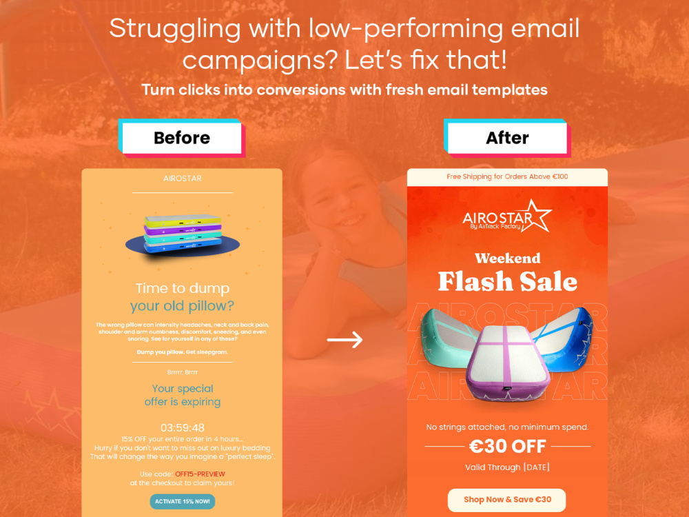 Fresh Email Template Designs that Boost Engagement & Conversions | Upwork
