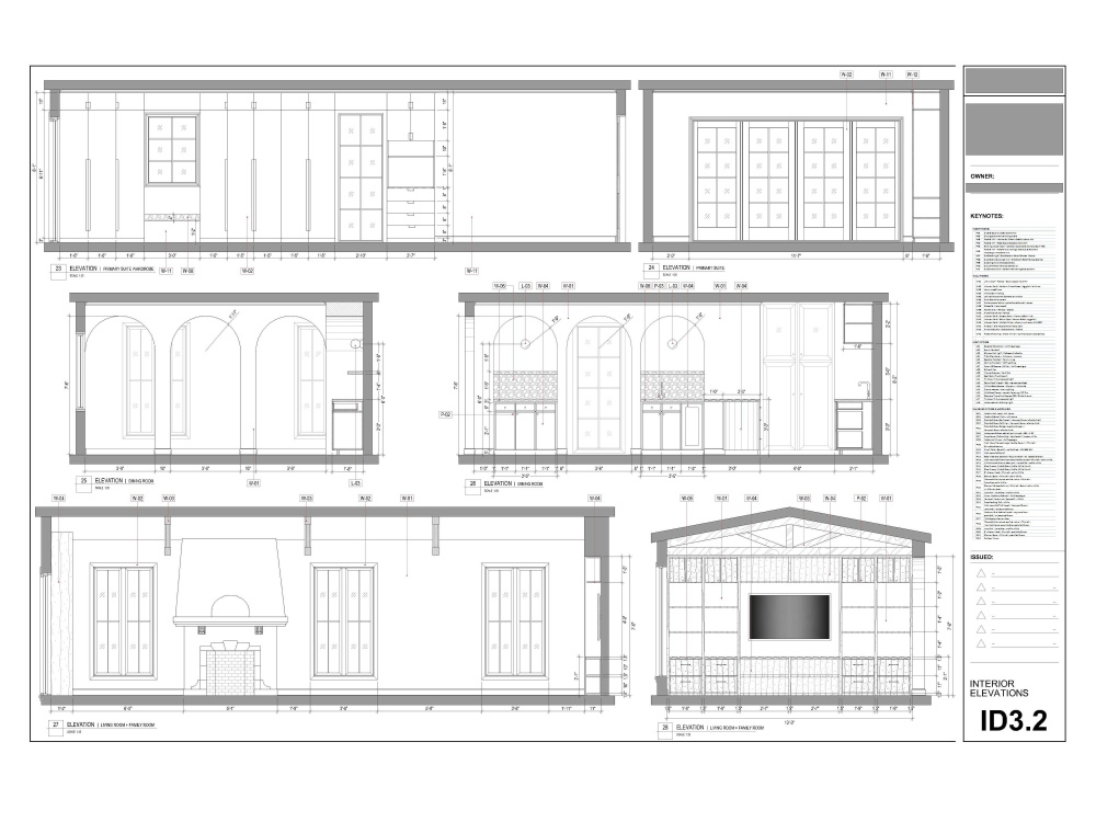 Interior Elevations and Layout Plans of Residencial and Commercial ...