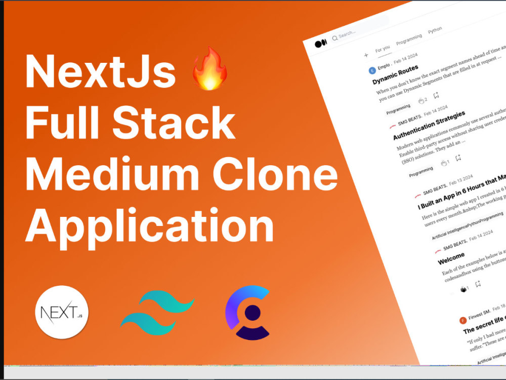 Full Stack Medium Clone Application | Upwork