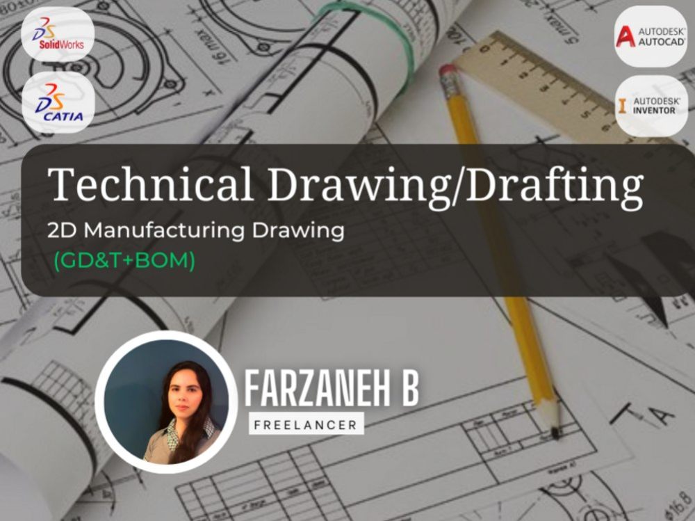 A Precision 2D Technical Manufacturing Drafting/Drawing | Upwork