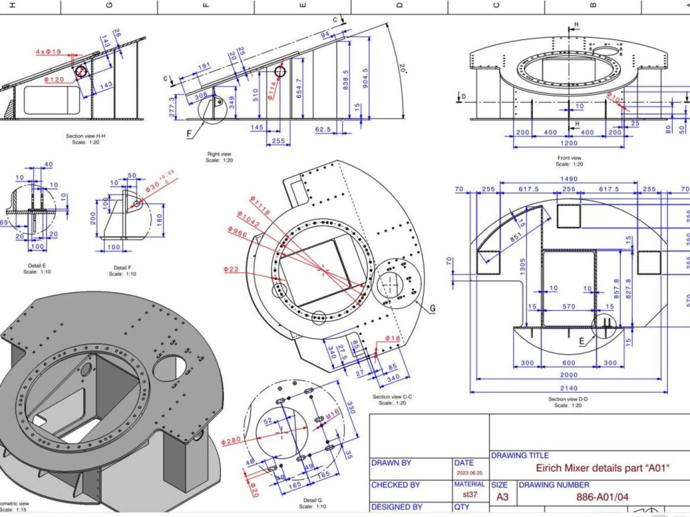 A Precision 2D Technical Manufacturing Drafting/Drawing | Upwork