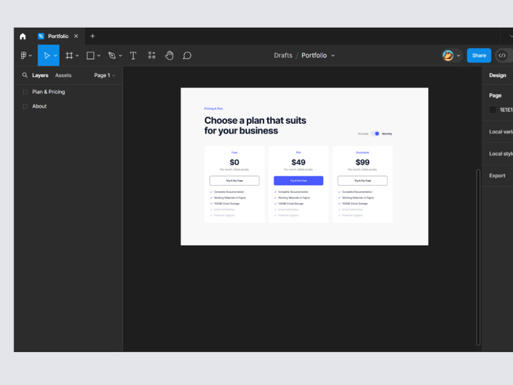Figma website UI design for company profiles and landing pages | Upwork