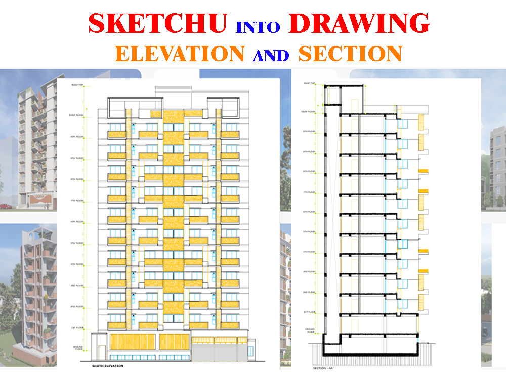 Floor plan | Elevation, Section | Swimming Pool detail work in AutoCAD ...