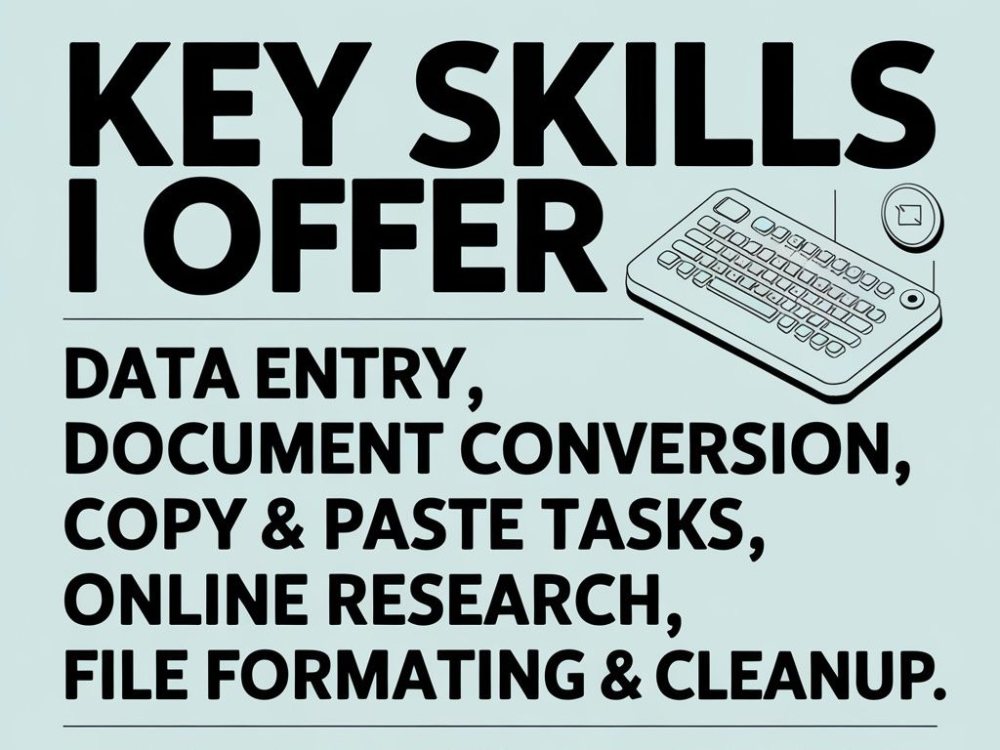 Fast, Accurate Typing & Data Entry Services | Upwork