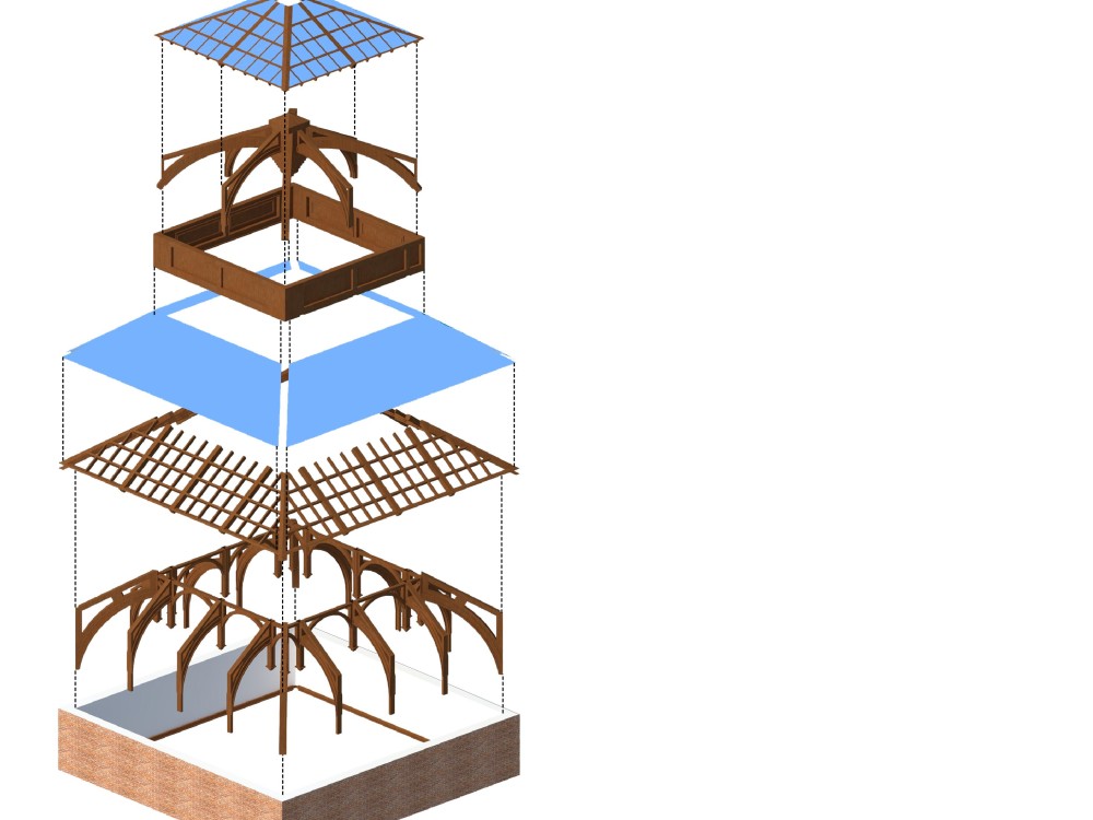 An architectural 3d exploded axonometric drawing | Upwork