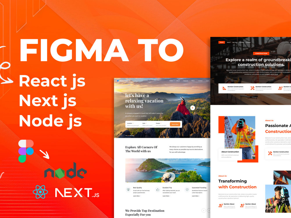 Figma to react js, next js, node js using any css framework | Upwork Figma to react js, next js, node js using any css framework | Upwork