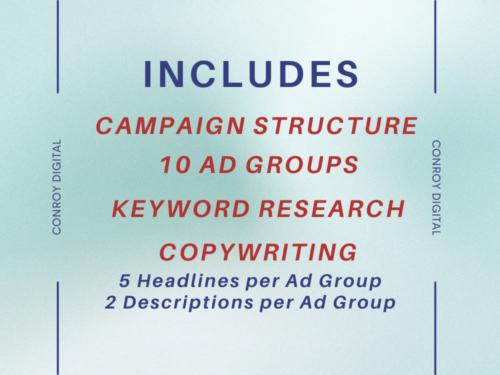 Google Search Build Book with Keywords, Campaign Structure, and Copy ...