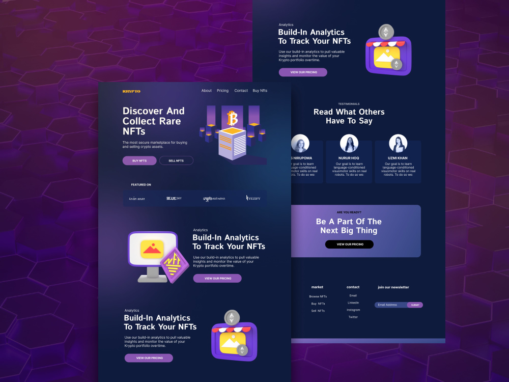 Professional Website Landing Page UI UX Design in Figma | Wireframes | Upwork