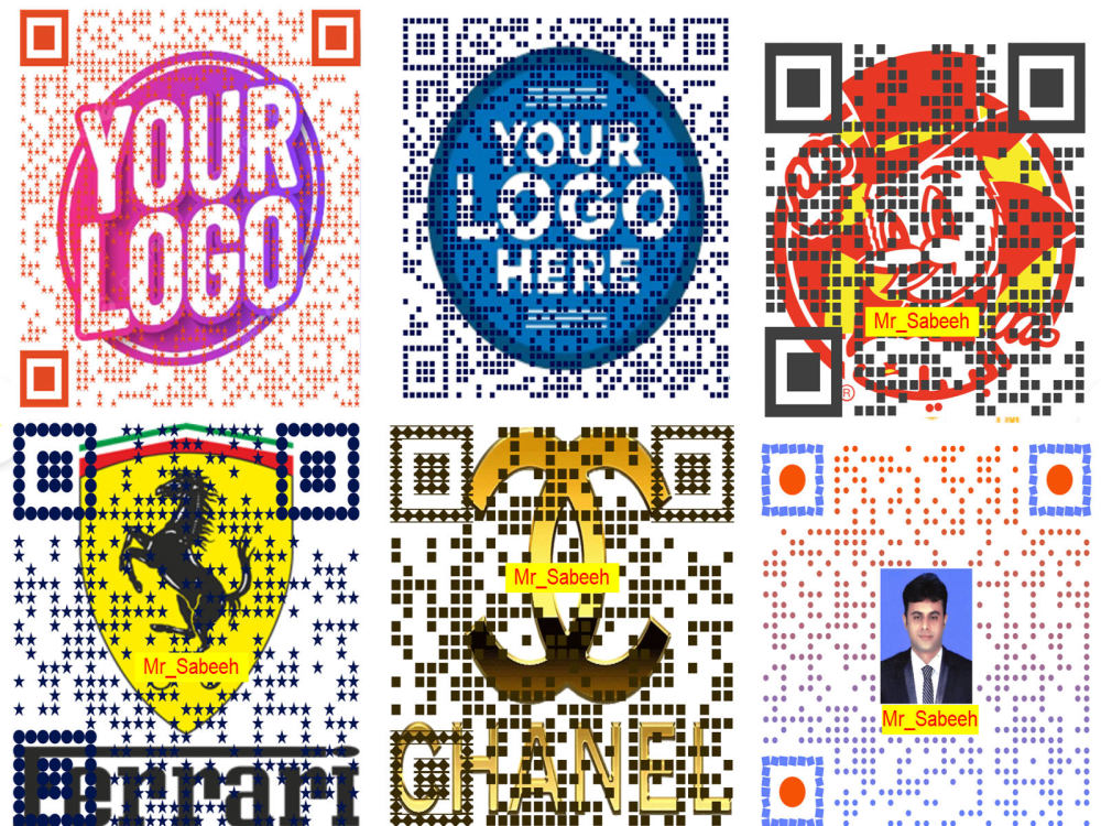 Custom qr code design with your logo | Upwork