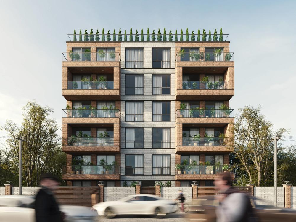 Photorealistic exterior rendering of residential complex | Upwork
