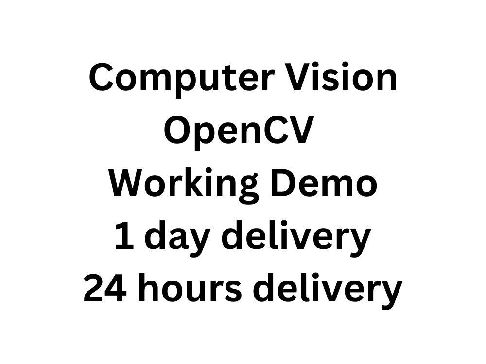 I will create openCV project | Upwork