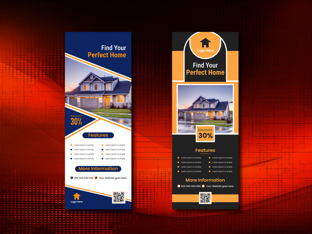 A retractable backdrop roll up pull up and pop up banners design | Upwork