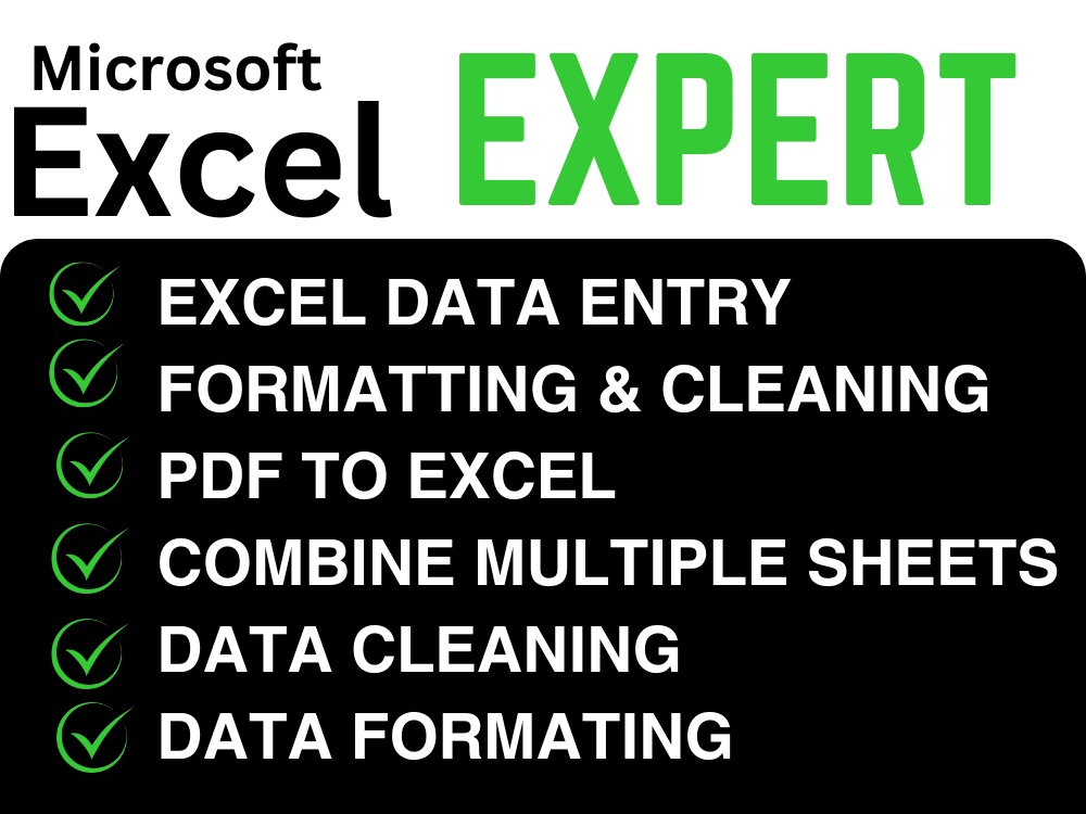 Excel Data Entry Cleaning And Formatting Service Upwork