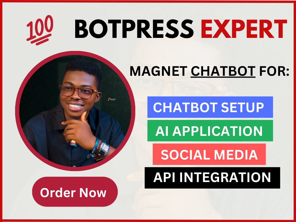 Botpress AI powered chatbox, manychat trained on your data using Botpress | Upwork