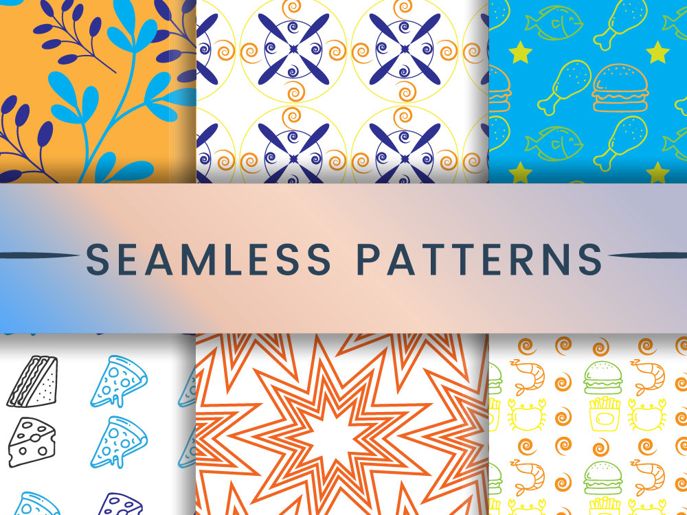 A textile design, seamless, repeat pattern, fabric with print design | Upwork