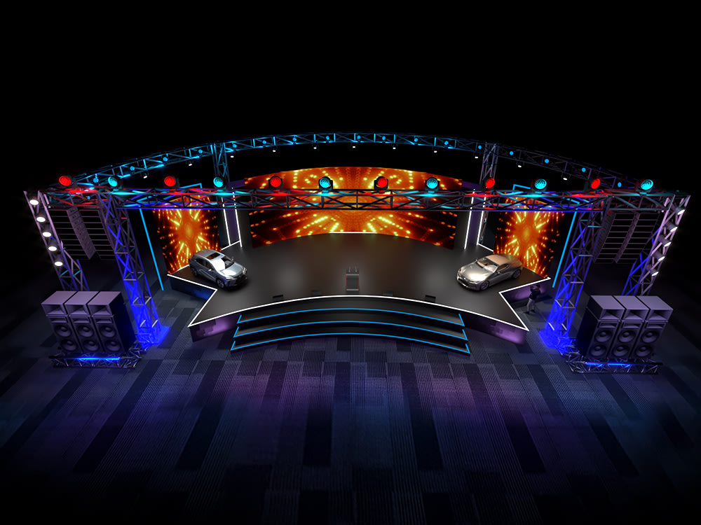Amazing 3D Event Stage Design & Virtual Stage design with HD Render ...