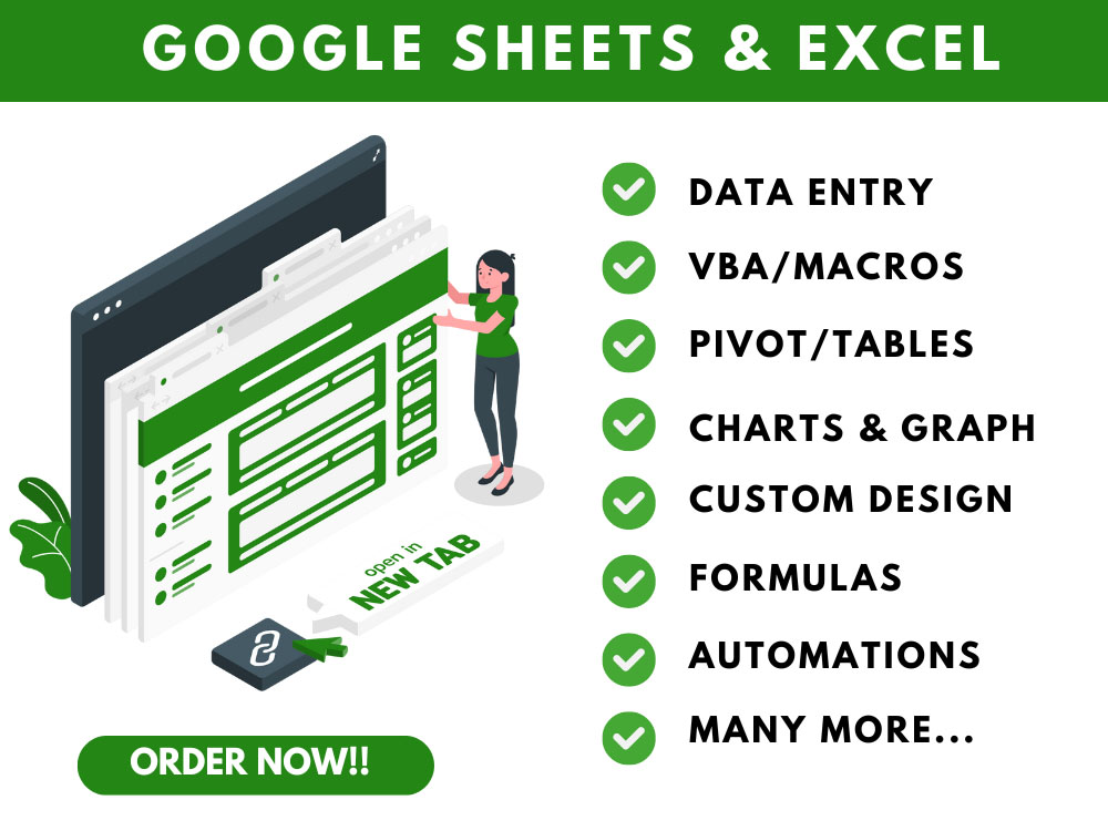 Professional google sheets and excel spreadsheets | Upwork