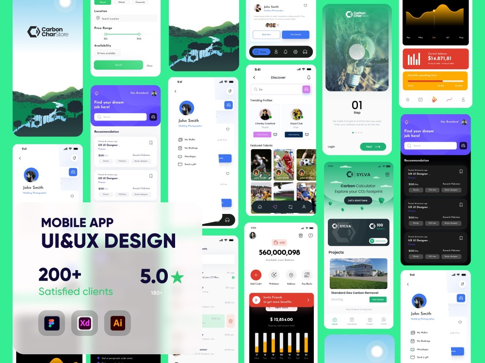 Mobile app design in figma | UI/UX | Upwork