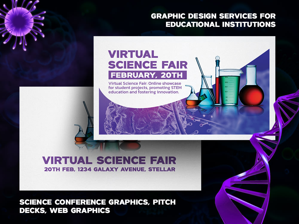 Science posters, illustrations,infographics,pitch decks,cover design ...