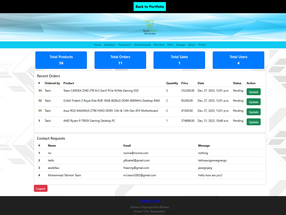 Custom web application made with React and Django | Upwork