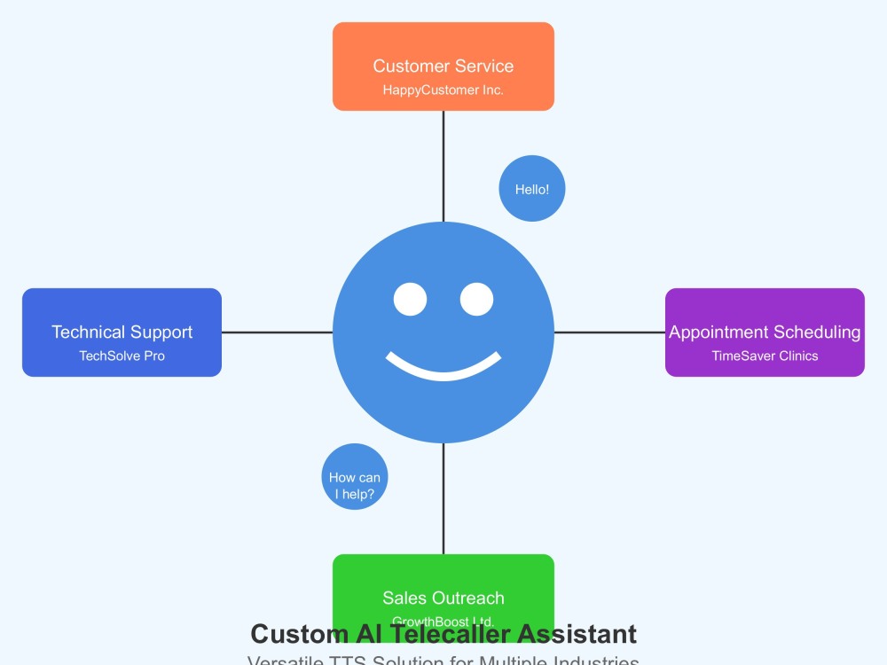 Custom AI Telecaller Assistant: TTS model ready for commercial use | Upwork