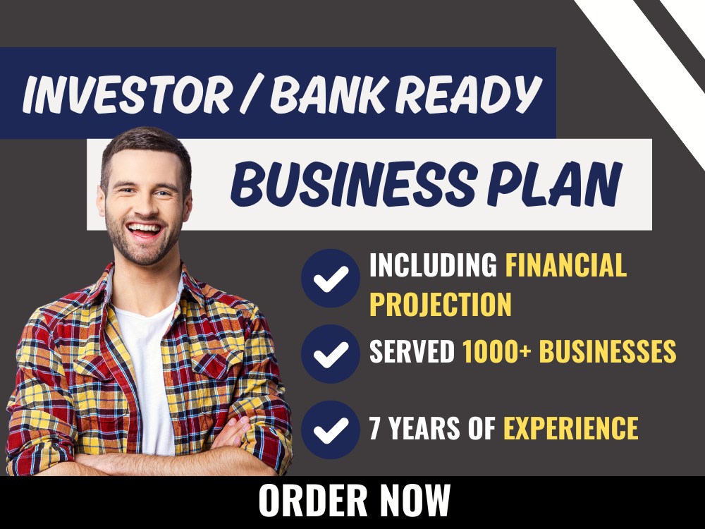 An investor/bank ready Business Plan including Financial Projections ...