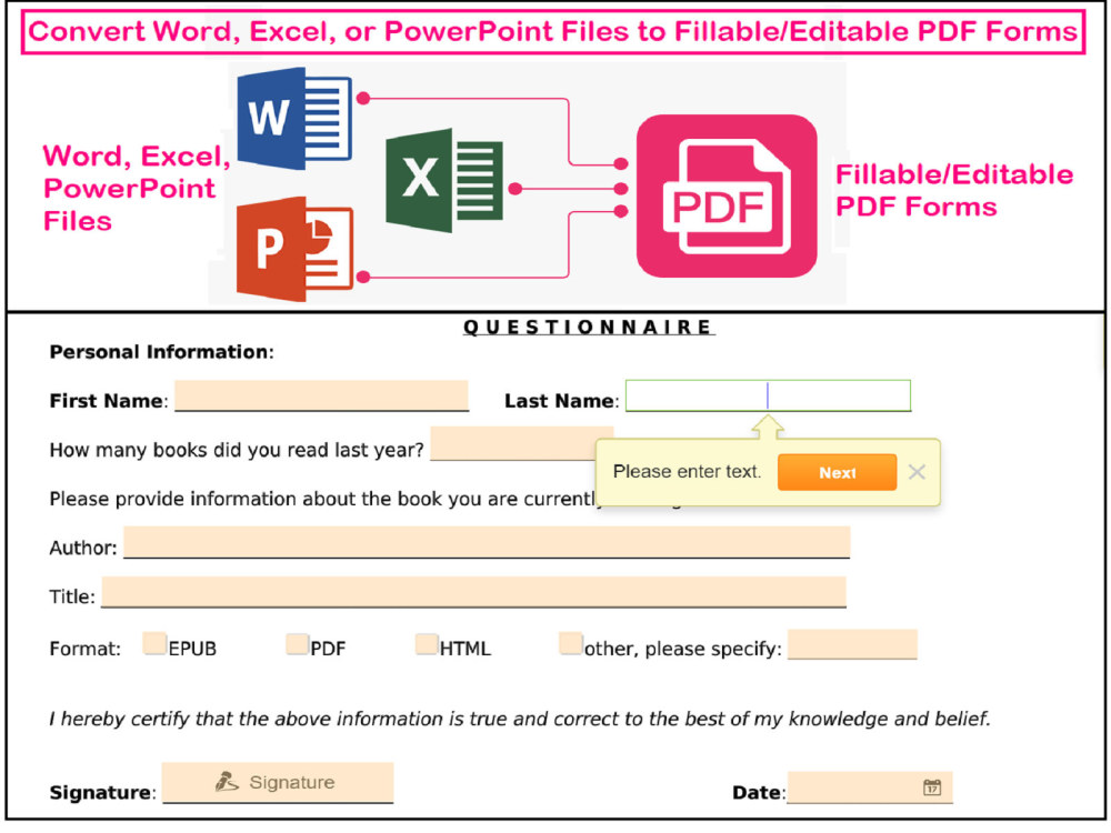 More attractive and professional fillable pdf form & you can edit any ...