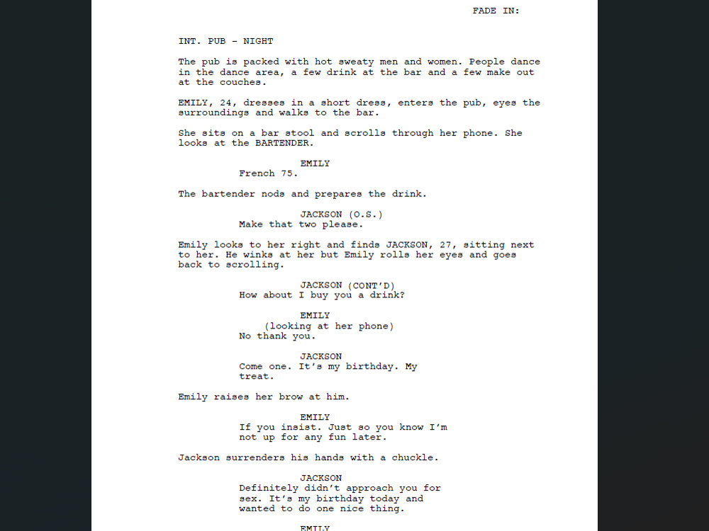 Screenplays for short, feature films, and TV, 50 percent off winter ...